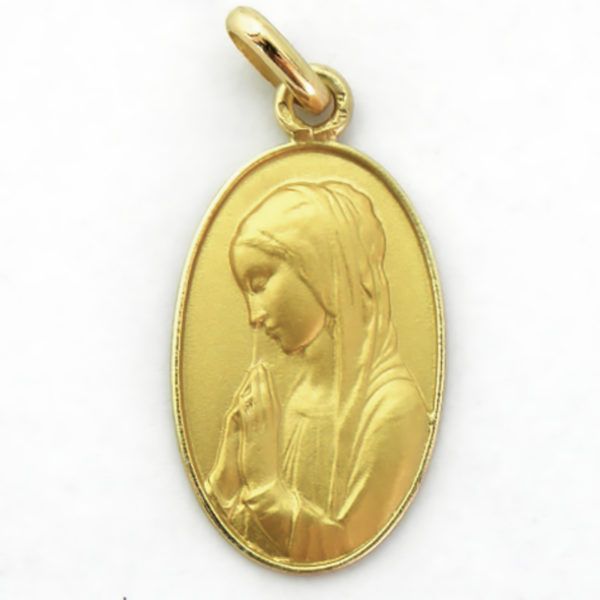 MEDALLA ORO VIRGEN MARÍA – Joyería Aguayo